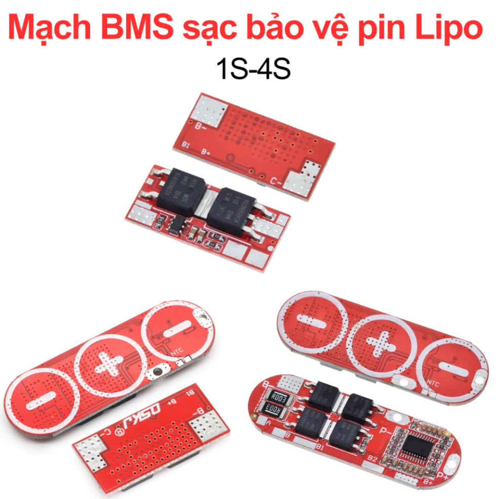 Mạch BMS sạc bảo vệ pin Lithium 1S-4S | Shopee Việt Nam