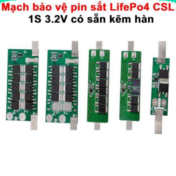 Mạch bảo vệ pin sắt LifePo4 1S 3.2V công suất lớn có sẵn kẽm hàn | Shopee Việt Nam