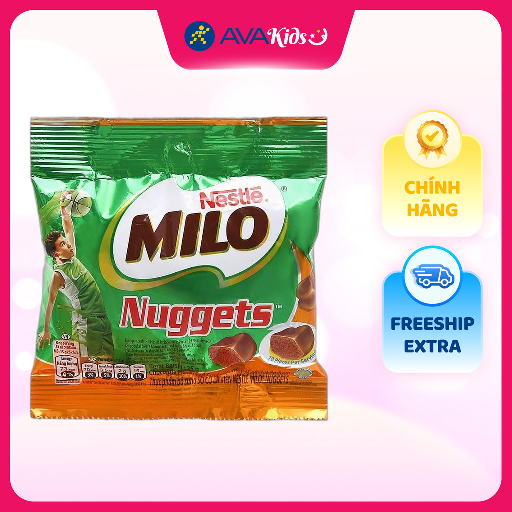 Kẹo socola Nestlé Milo Nuggets gói 25g (từ 3 tuổi) | Shopee Việt Nam