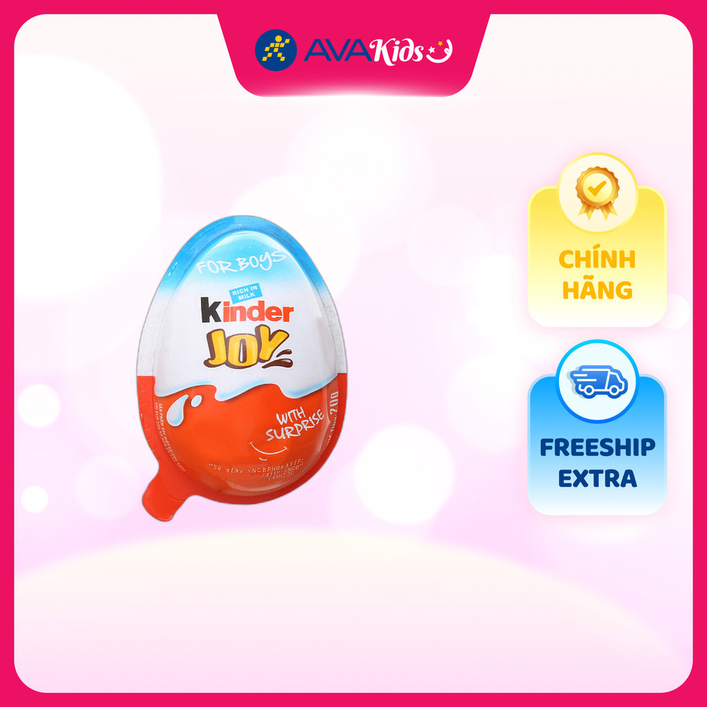 Kẹo đồ chơi cho bé trai Kinder Joy hương socola hũ 20g (từ 3 tuổi ...