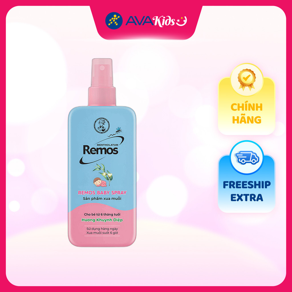 Xịt chống muỗi Remos Baby Spray 70 ml hương khuynh diệp (từ 6 tháng ...