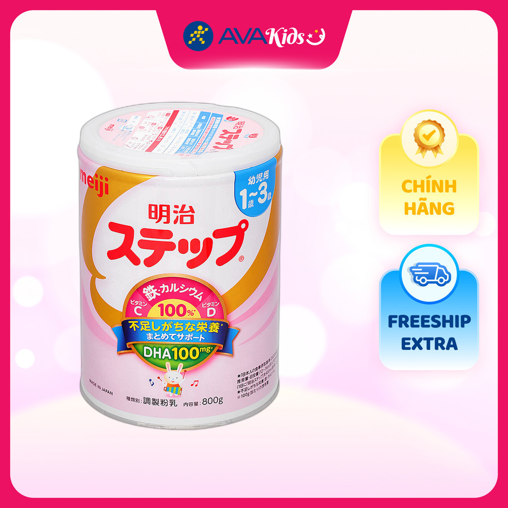 Sữa bột nội địa Nhật Meiji Step Milk có muỗng 800g (1 - 3 tuổi) - Hàng ...