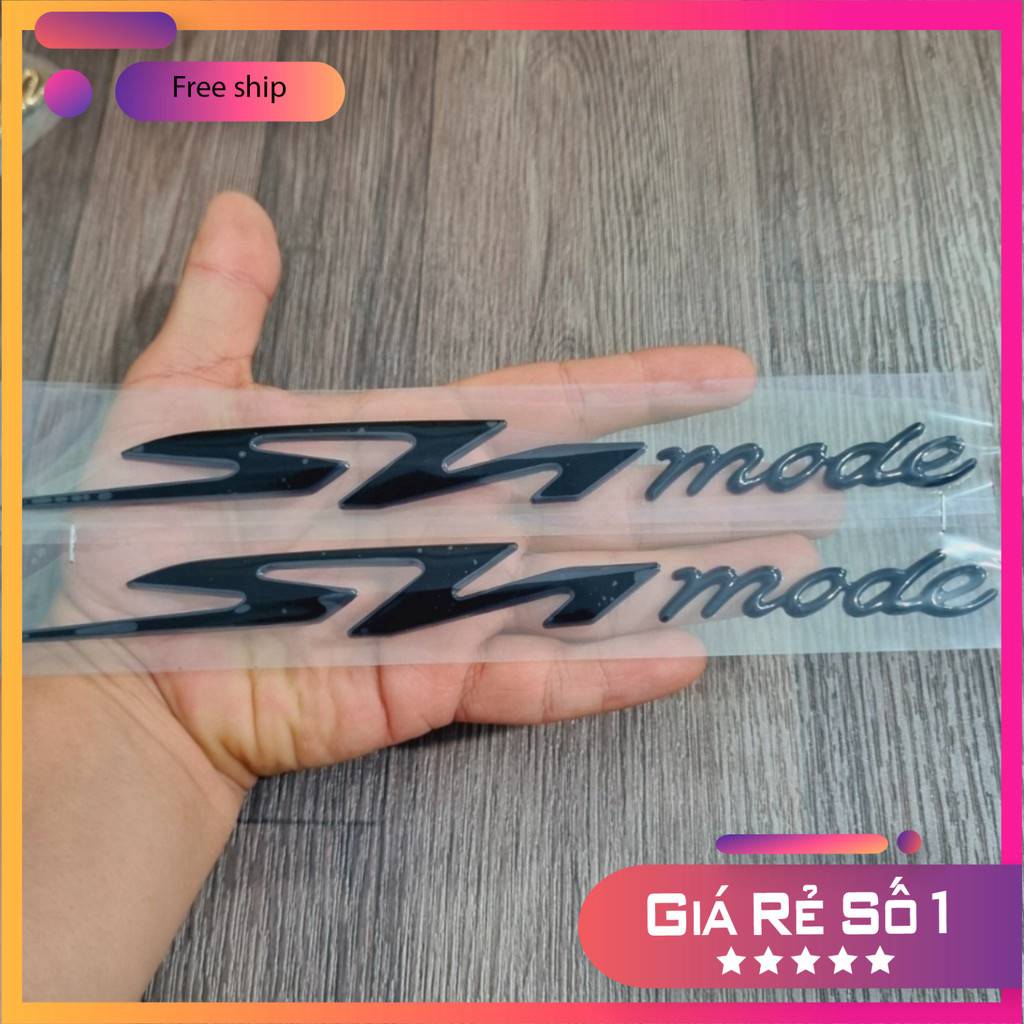 Hcm [Chuyên Tem Sh Mode] Tem Dán Xe Chữ Sh Mode Nổi Như Tem Zin Hãng ...