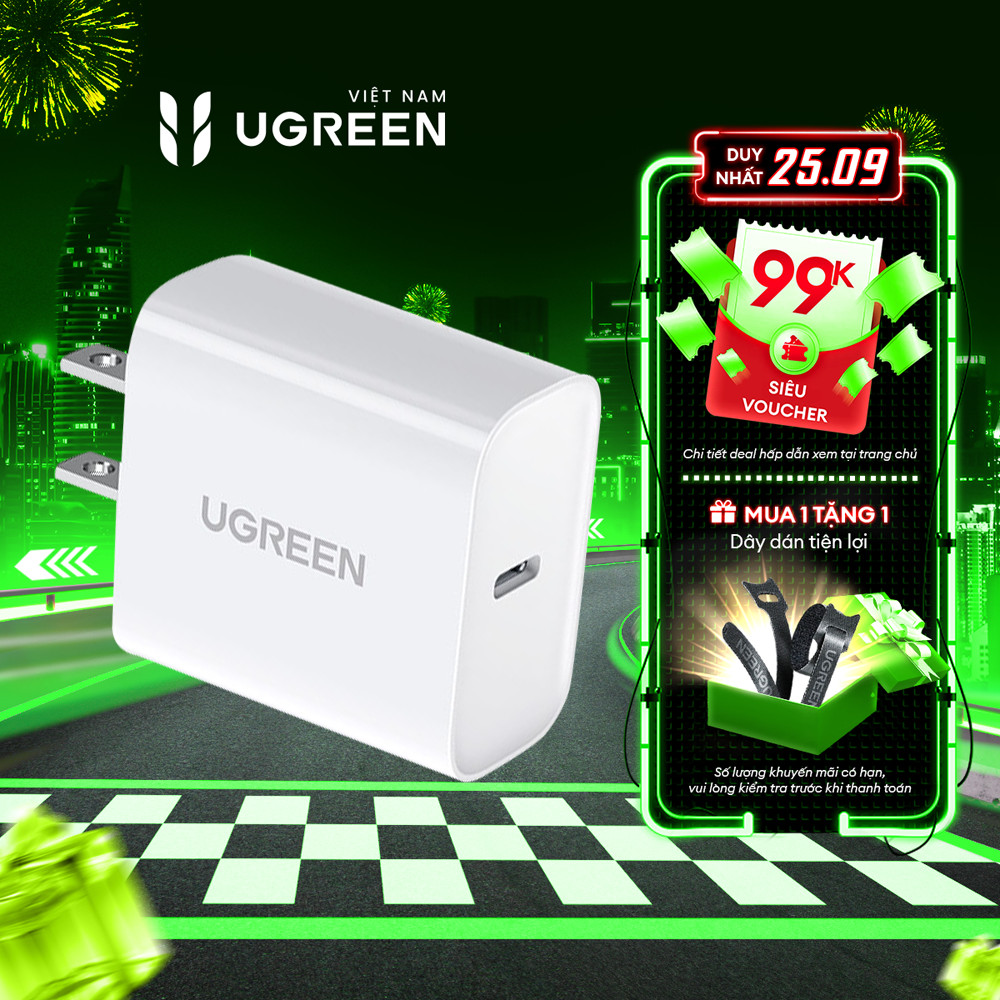 Củ sạc Nhanh UGREEN 20W CD137 QC4.0 QC3.0| USB Type C| Sạc Nhanh PD |Bảo hành 18 tháng 1 đổi 1 ...