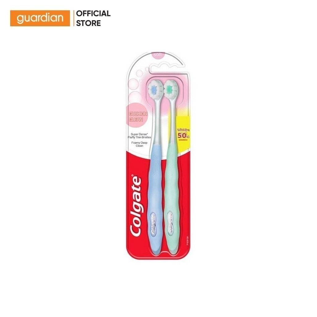 Bộ Đôi Bàn Chải Đánh Răng Tạo Bọt Siêu Mịn Colgate Cushion Clean ...
