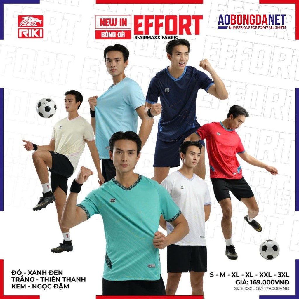 Quần Áo Bóng Đá Riki BD02 Effort - Bộ Đồ Đá Banh Thiết Kế Độc Đáo, Vải ...