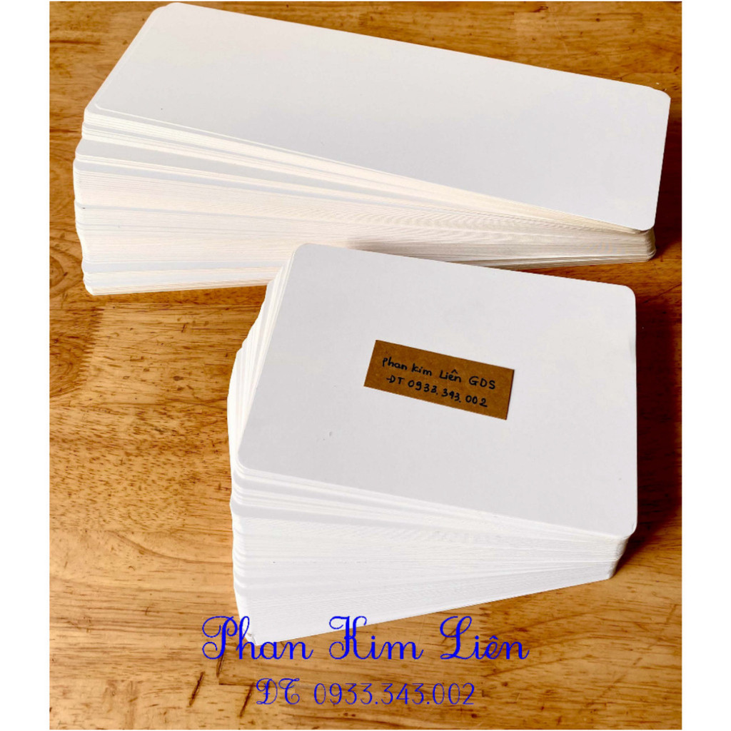 combo bộ thẻ flashcard trắng a4 / a5 / a6 / a7, giấy bìa cứng trắng ...