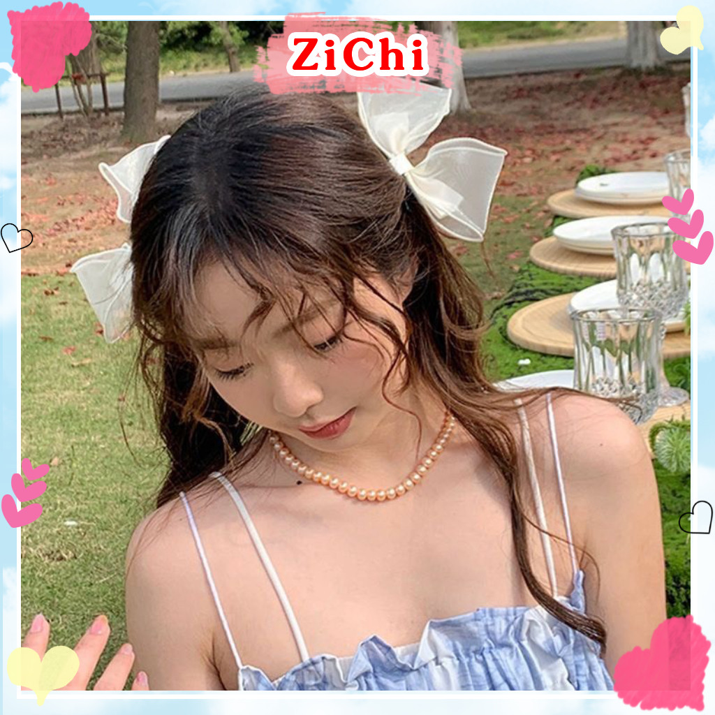 Kẹp tóc hình nơ ba chiều voan dễ thương phong cách Hàn Quốc ZiChi SNO205 | Shopee Việt Nam