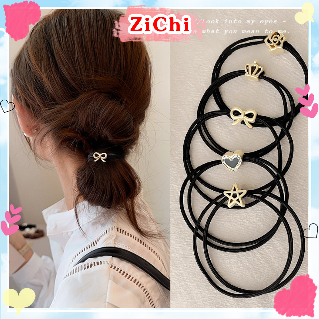 Dây buộc tóc cao su đơn giản cột tóc Hàn Quốc dành cho nữ nhiều kiểu dễ ...
