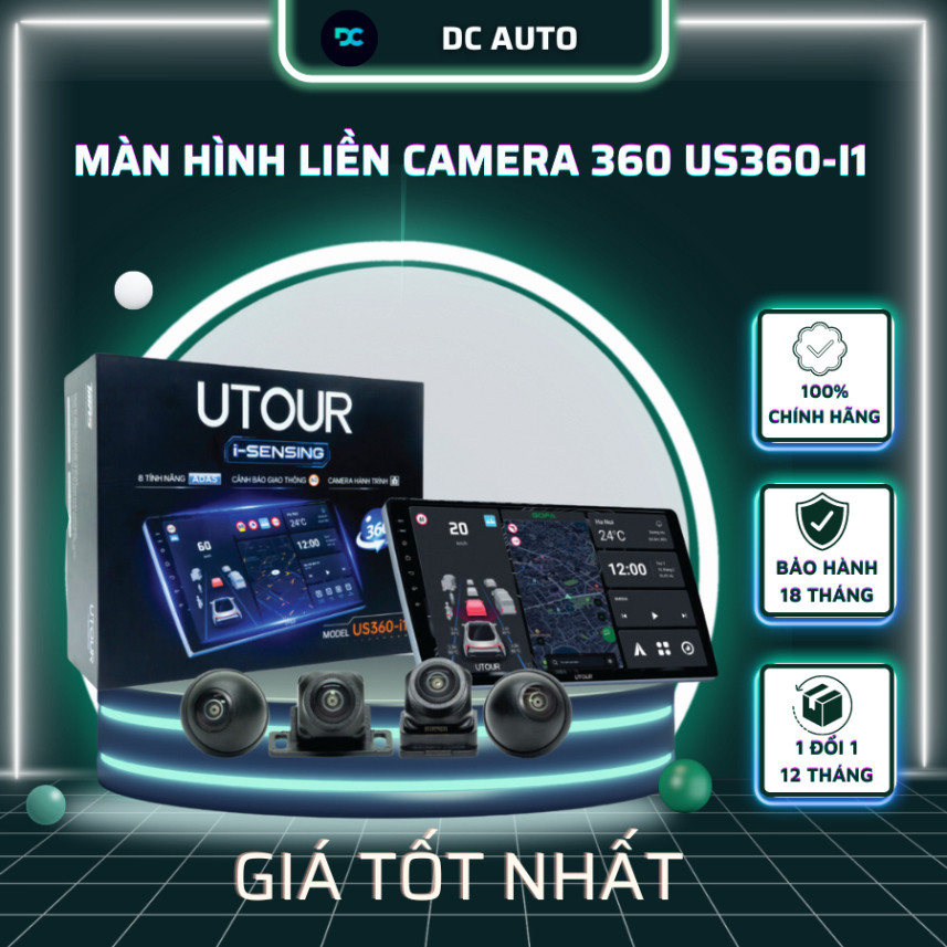 Màn hình Android UTOUR liền Camera 360 US360-i1 | 9 INCH | BH 24 tháng ...
