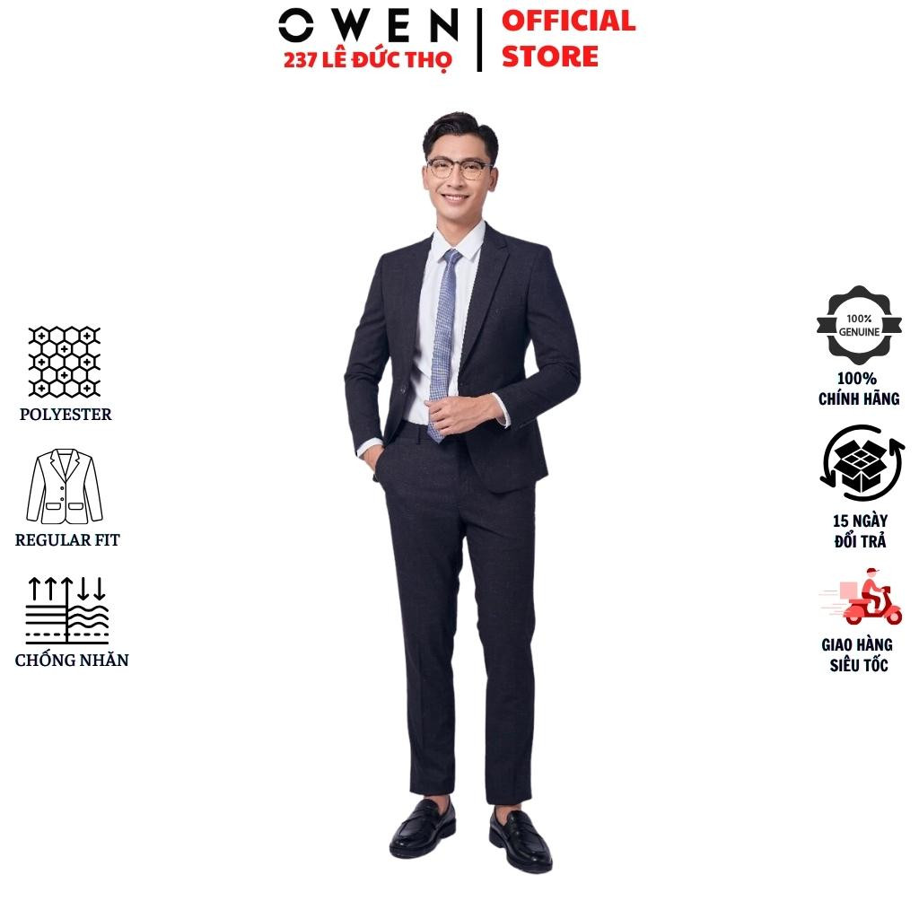 Bộ veston công sở nam cao cấp OWEN VES220957 vest comple màu navy ...