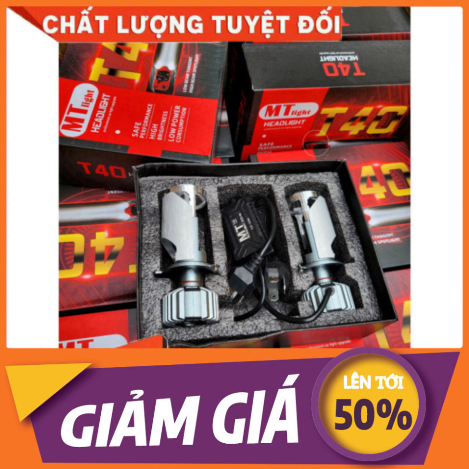 Đèn Pha LED Bi Cầu Mini H4 T40/F40 Công Xuất 70W Lắp Ô tô, xe gắn máy ...