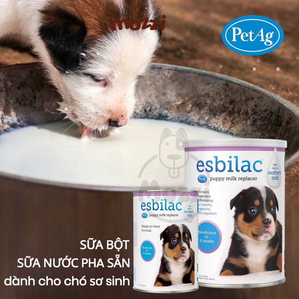 Sữa nước pha sẵn Esbilac Puppy Milk Replacer Liquid PetAg Lon 325ml cho ...