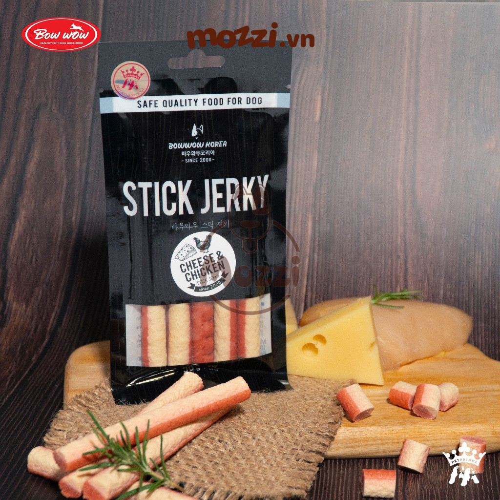 Snack cho chó Phô mai và Thịt gà cá hồi bò cừu que Bowwow | Shopee Việt Nam