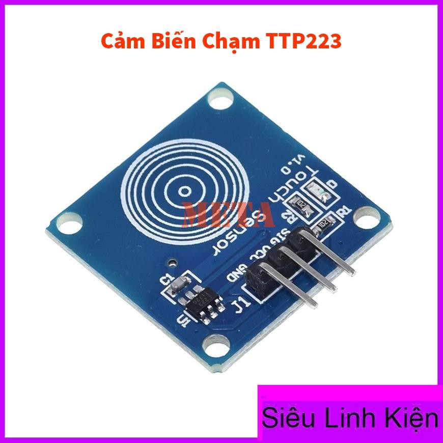 Module Cảm Biến Chạm TTP223 1 Phím - Module công tắc cảm ứng chạm điện ...