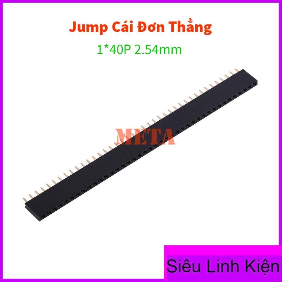 Thanh Jump Cái Đơn Thẳng 1*40P 2.54mm (hàng rào jump cái thẳng ...