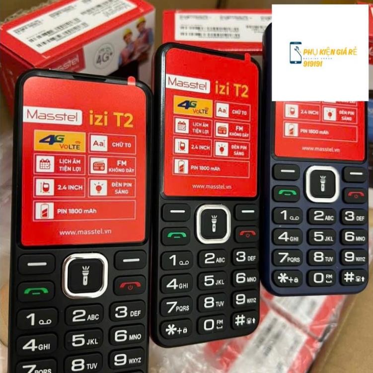 Điện thoại bàn phím Masstel iZi T2 và iZi T5 chuẩn sóng 4G chính hãng 2 ...