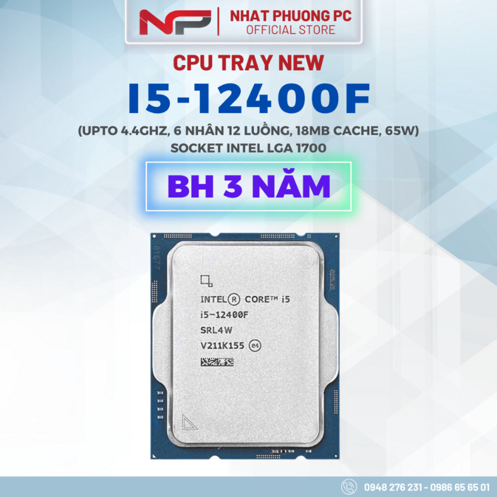 Combo CPU Intel I5-12400F + Main Gigabyte - New - Bảo hành 36 tháng ...