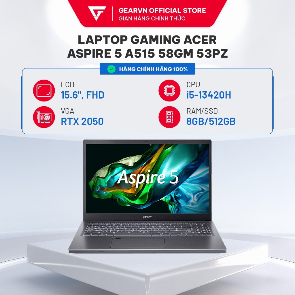 Laptop gaming Acer Aspire 5 A515 58GM 53PZ I5| 8GB| 512GB| 2050 ...