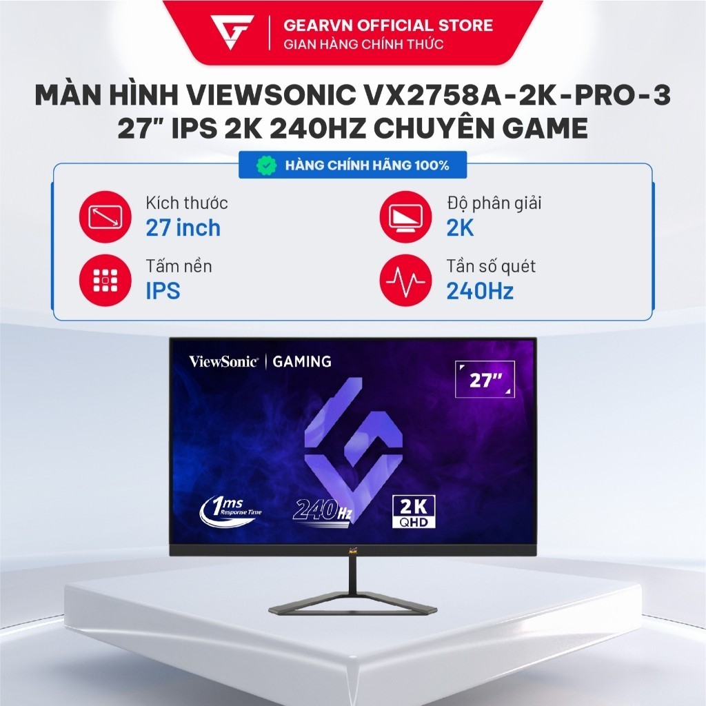 Màn hình ViewSonic VX2758A-2K-PRO-2 27" IPS 2K 185Hz chuyên game ...
