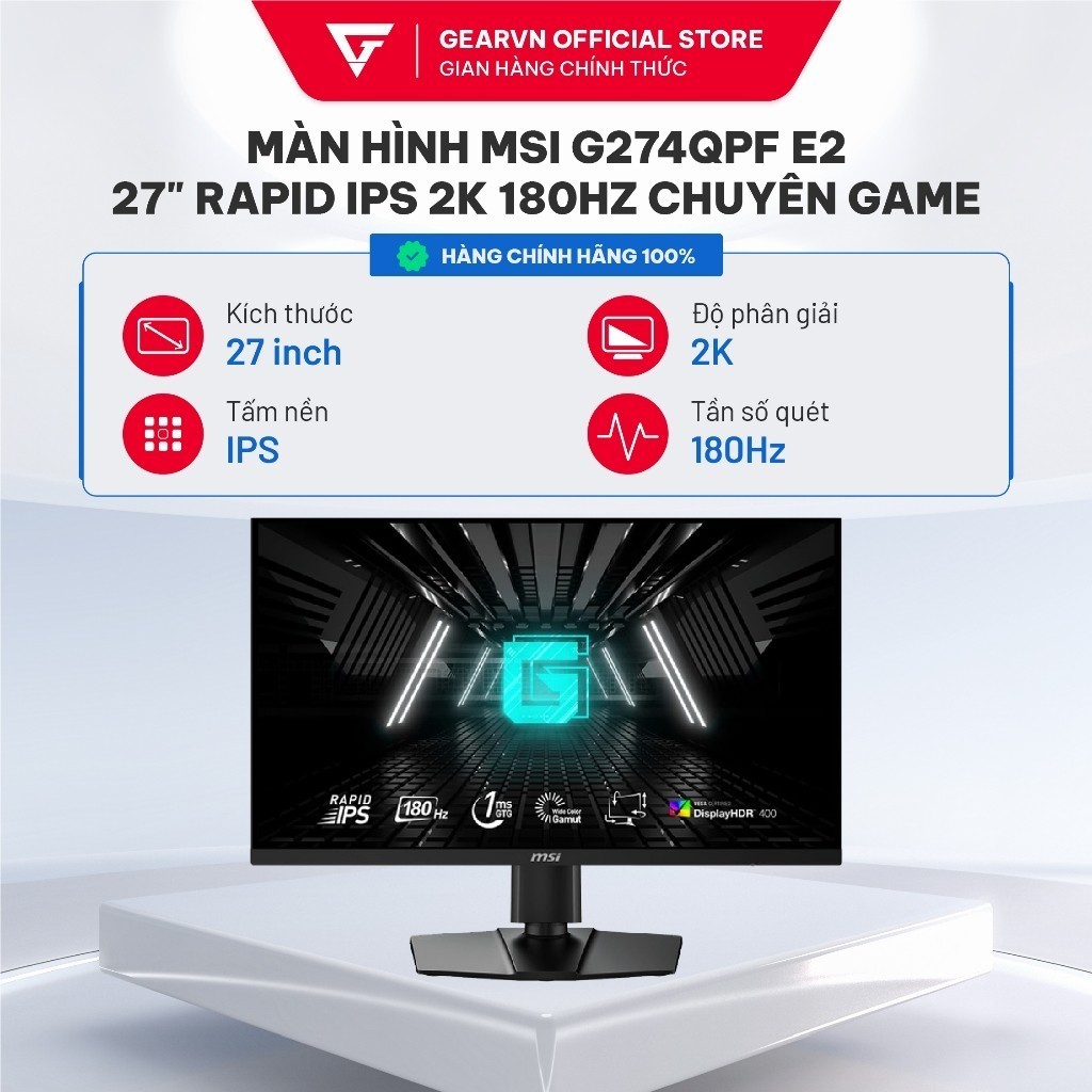 Màn hình MSI G274QPF E2 27 inch Rapid IPS 2K 180Hz chuyên game | Shopee Việt Nam