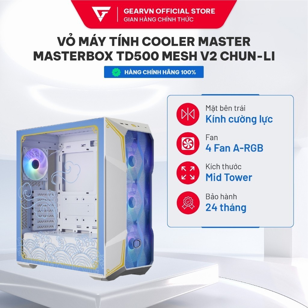 Vỏ máy tính Cooler Master MASTERBOX TD500 MESH V2 CHUN-LI | Shopee Việt Nam