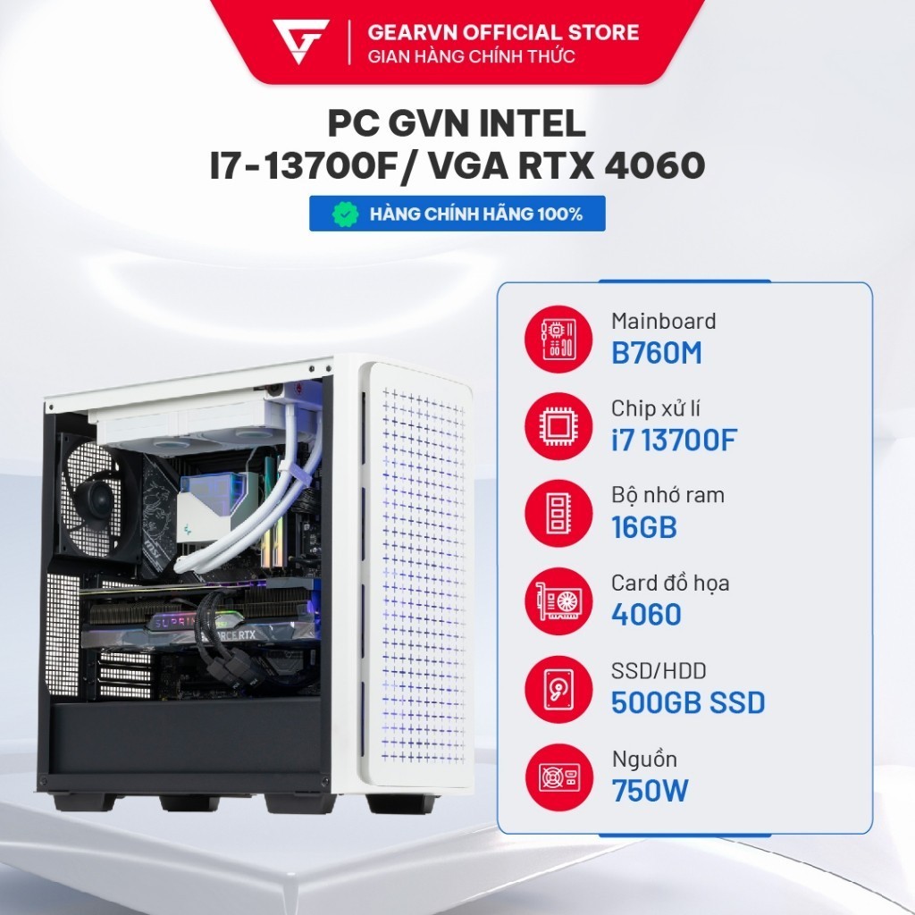 PC GVN Intel i7-13700F/ VGA RTX 4060 | Shopee Việt Nam