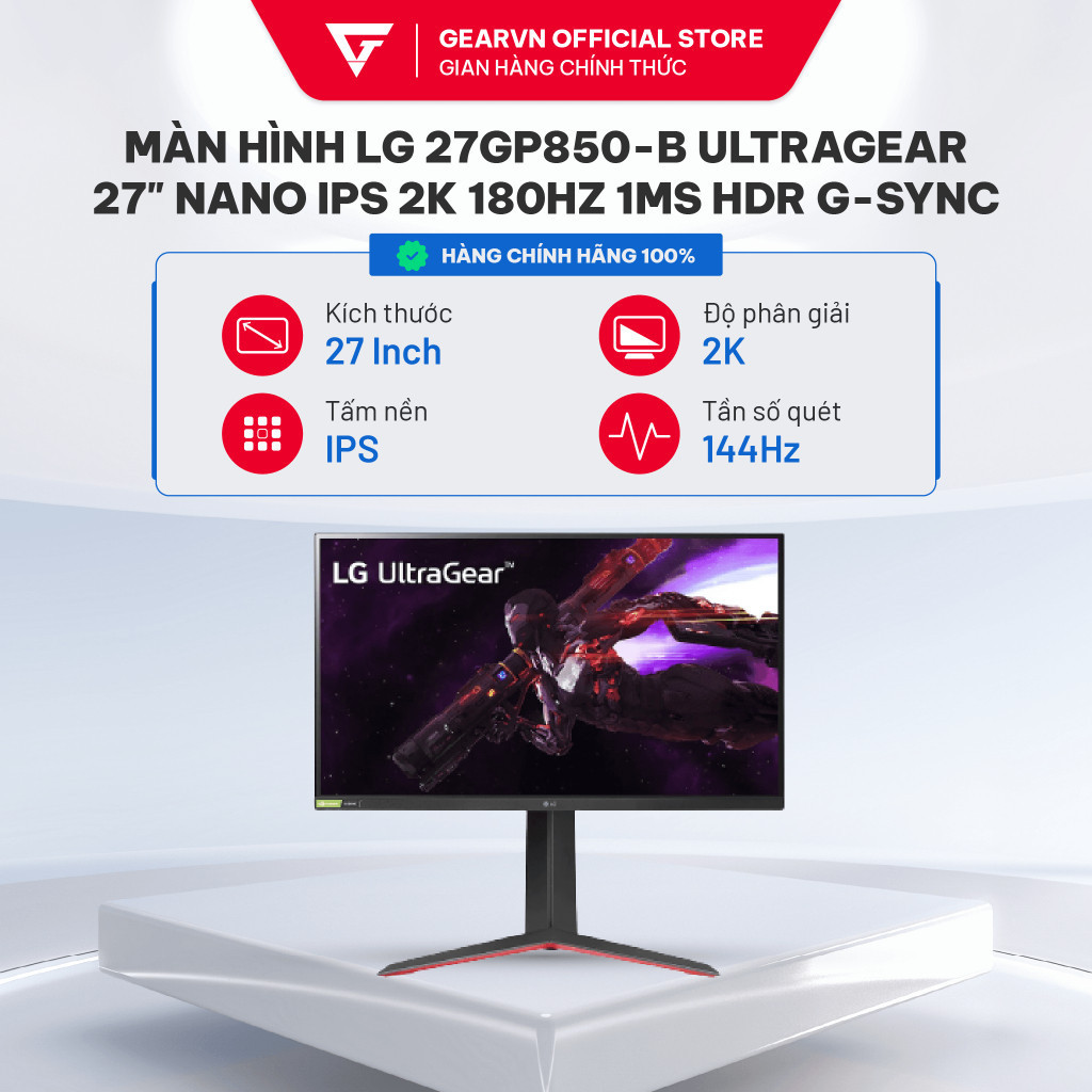Màn hình LG 27GP850-B UltraGear 27" Nano IPS 2K 180Hz 1ms HDR G-Sync ...