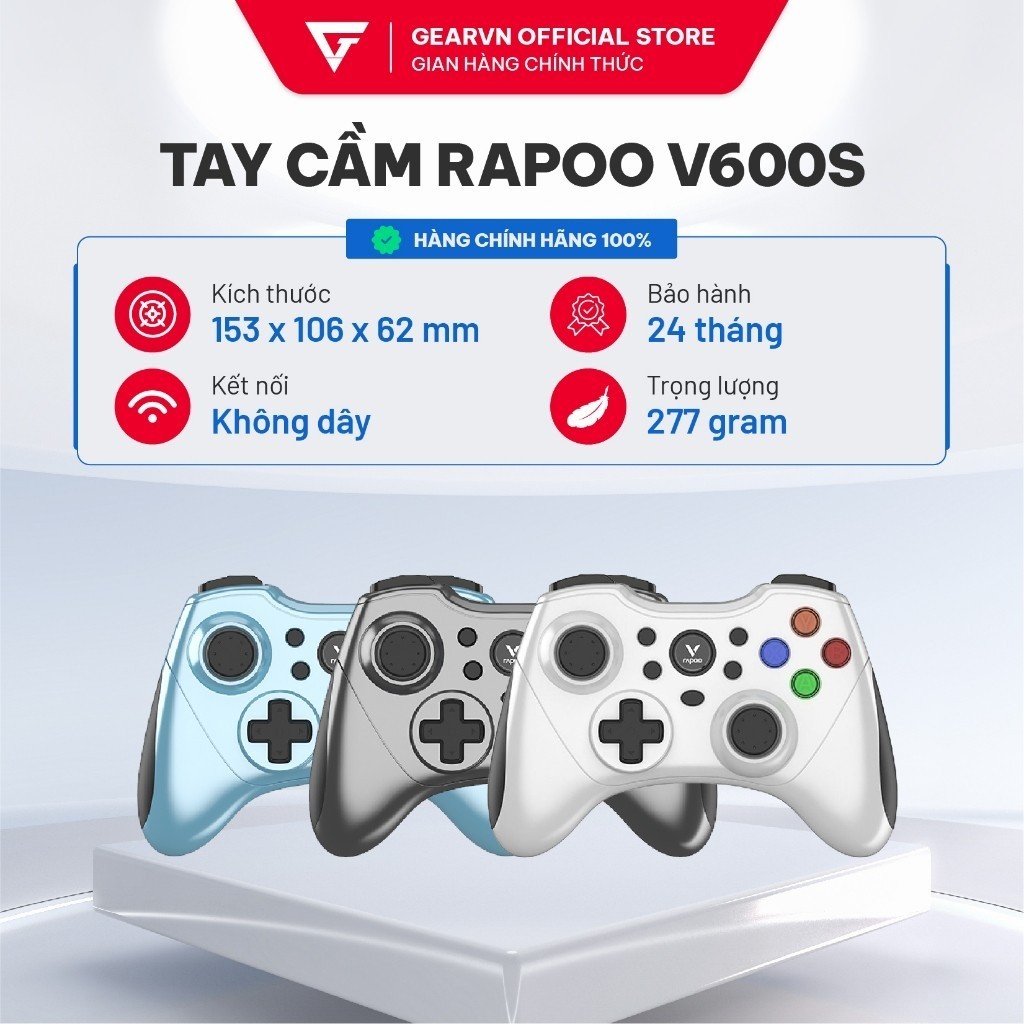 Tay cầm Rapoo V600S (Không dây/ 2.4Ghz/ 3 màu) | Shopee Việt Nam