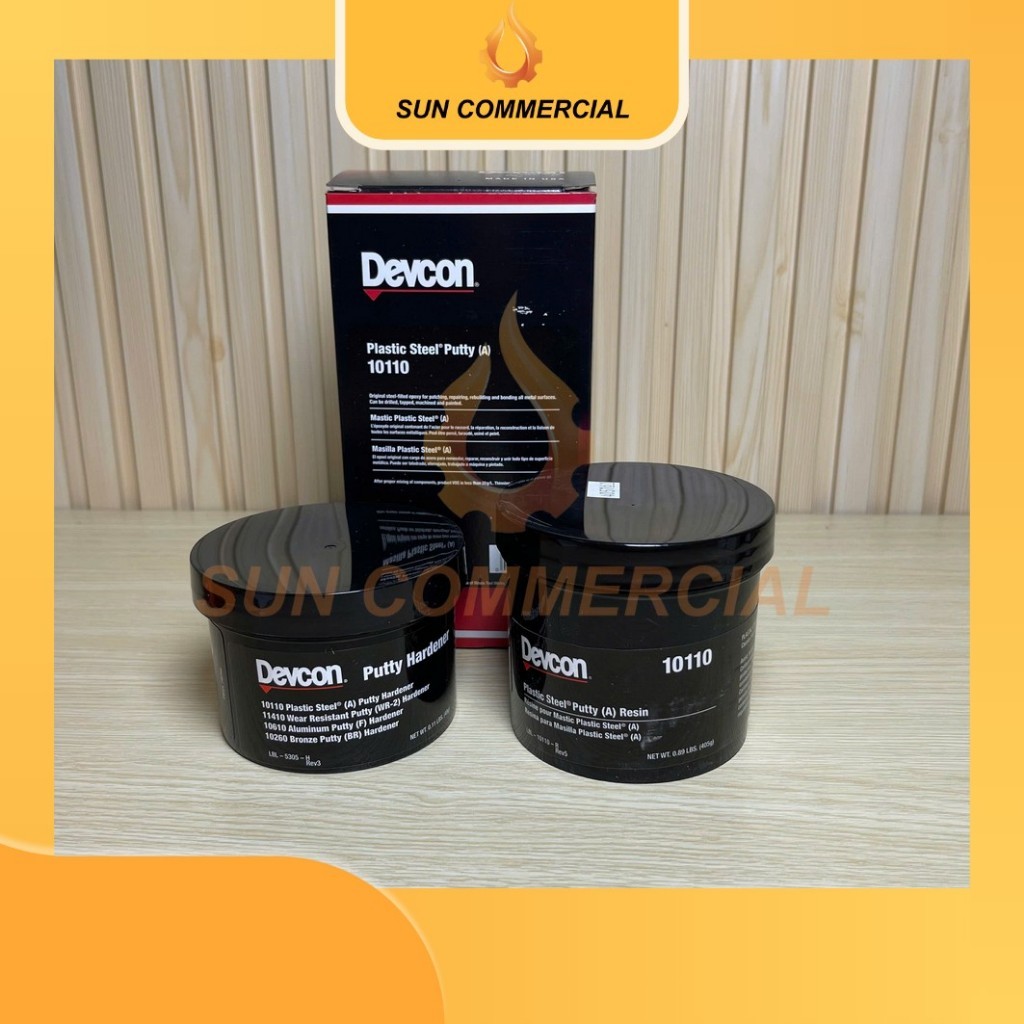 Devcon Plastic Steel Putty (A) 10110, 454g/bộ, Keo dán kim loại chứa ...