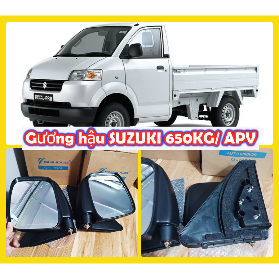 Gương chiếu hậu xe tải SUZUKI PRO 650kg 750 đầu nhọn SUZUKI APV 7 chỗ ...