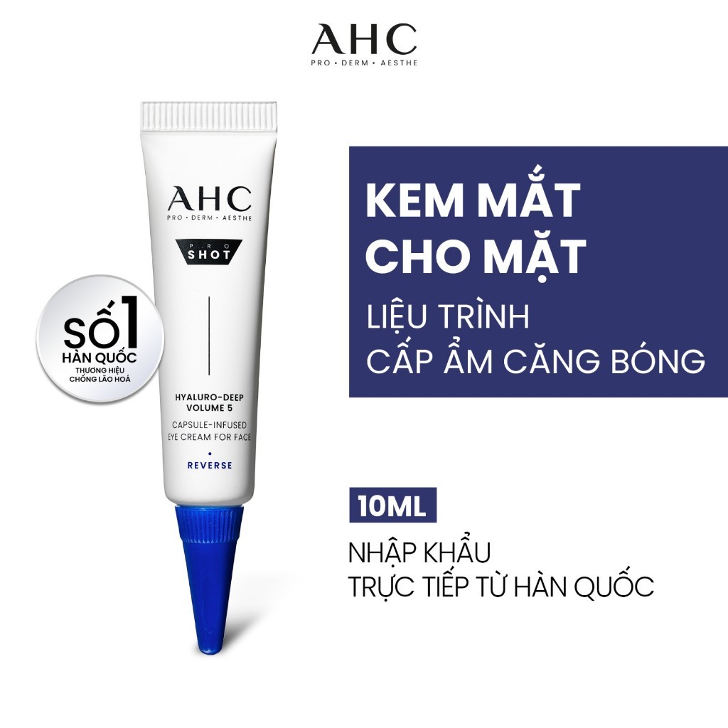 [HB GIFT] Kem mắt cho mặt cấp ẩm sâu căng bóng AHC PROSHOT HYALURO-DEEP VOLUME 5 10ML | Shopee ...