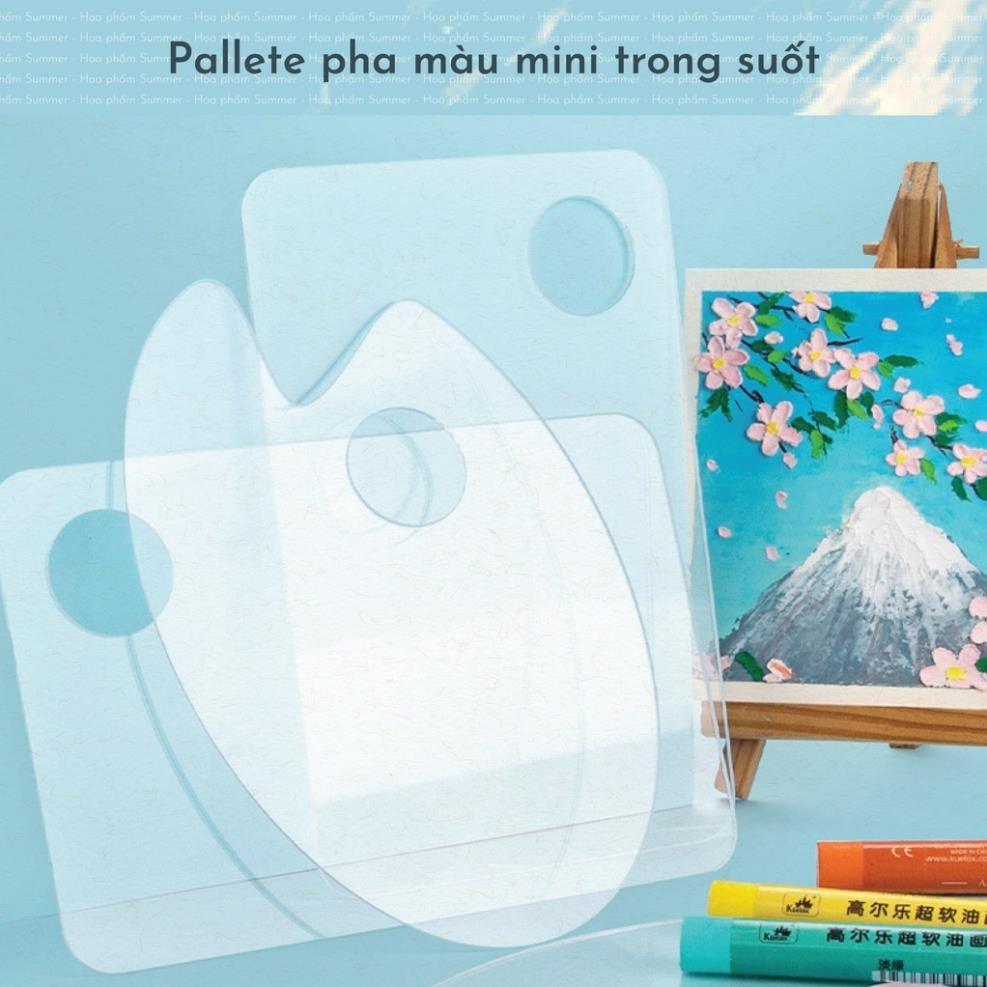 Khay pha màu trong suốt mini - Palette mica pha màu trong suốt | Shopee ...