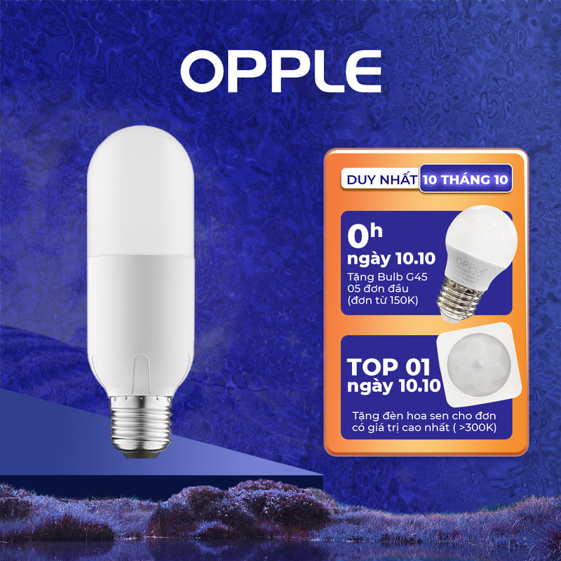 Đèn LED bulb OPPLE E stick - Hiệu suất ánh sáng cao, màu ánh sáng 3000K ...