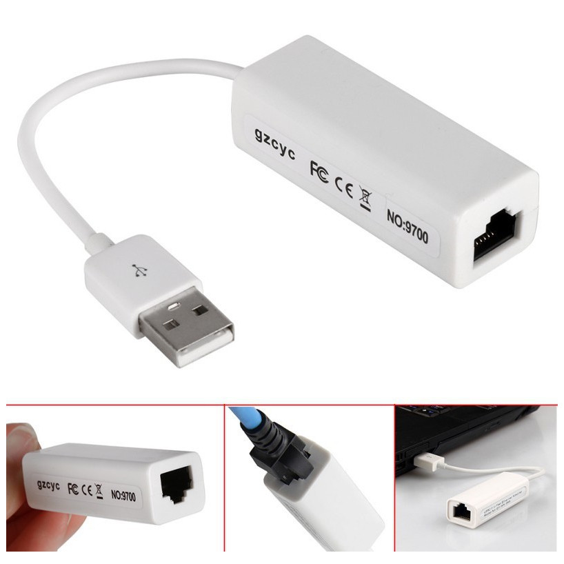 Đầu chuyển USB ra Lan 2.0 - Cáp chuyển USB sang đầu cắm dây mạng, Bộ ...