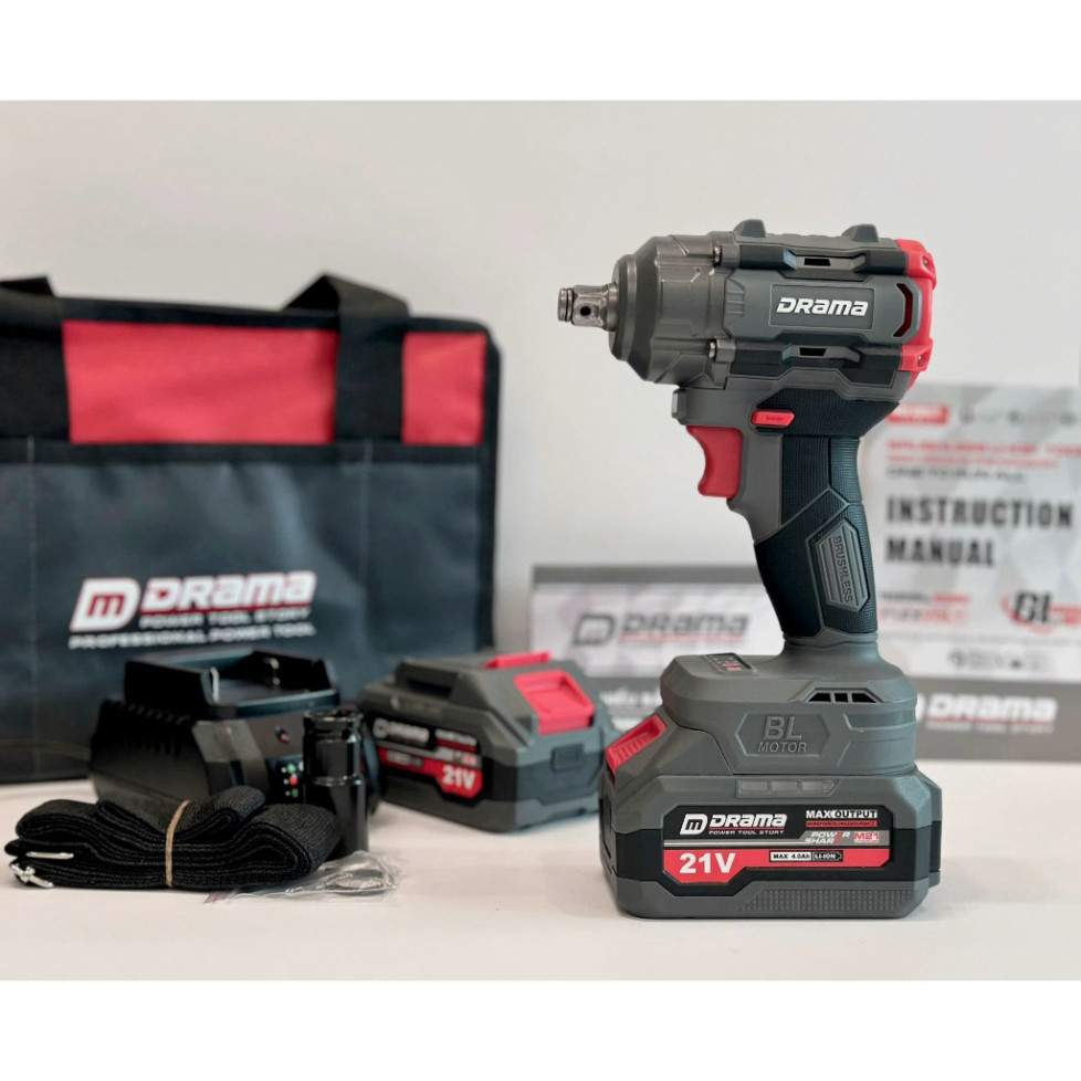 Máy siết bulong pin DRAMA 5599A, Động cơ KHÔNG CHỔI THAN, Lực siết 380Nm, 2 trong 1 | Shopee ...