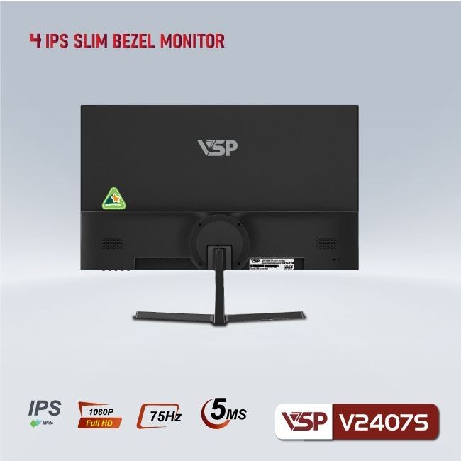 MÀN HÌNH PHẲNG LED VSP TRÀN VIỀN V2407S 24inch IPS (HDMI, VGA) | Shopee Việt Nam