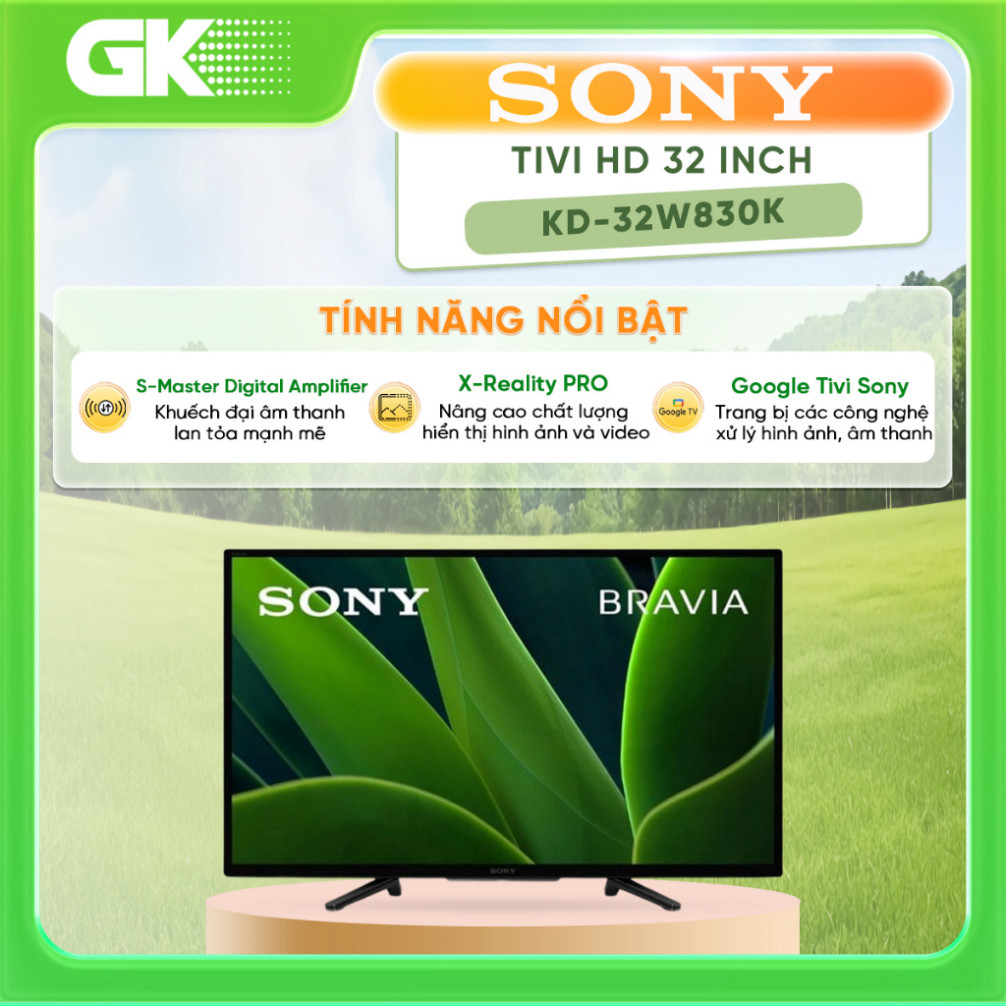 KD-32W830K - Miễn Phí Lắp Đặt Để Bàn HCM - Google Tivi Sony HD 32 inch ...