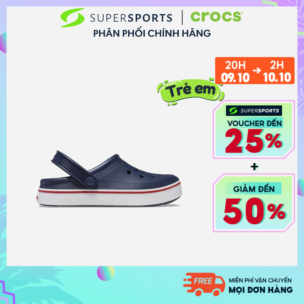 Giày clog trẻ em Crocs Off Court - 208477-4CC | Shopee Việt Nam