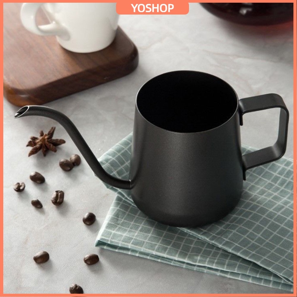 ⚡Ysp⚡250 350ml Thép Không Gỉ Đổ Trên Cổ Ngỗng Tay Nhỏ Giọt Cà Phê Ấm ...