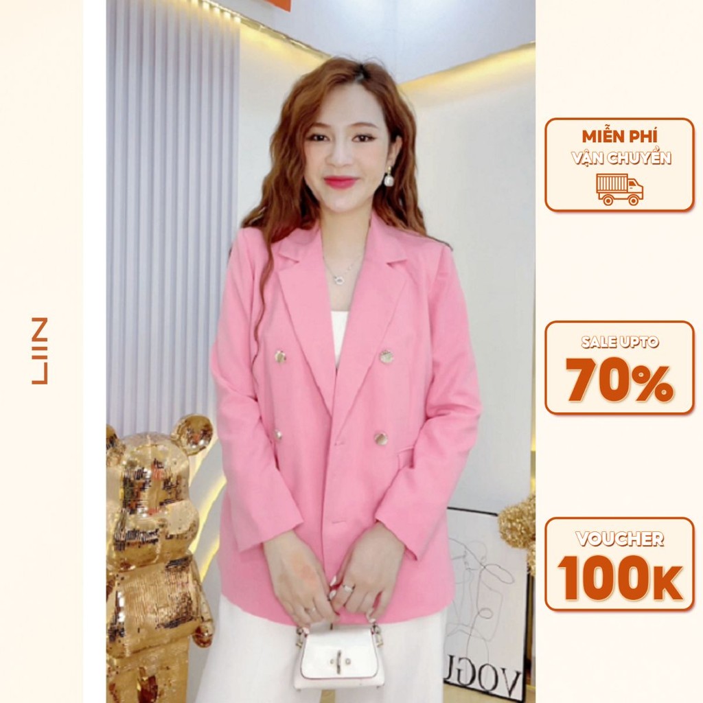 Áo Khoác Blazer Nữ Liin Clothing Hai Lớp Dáng Dài Form Rộng Phong Cách ...