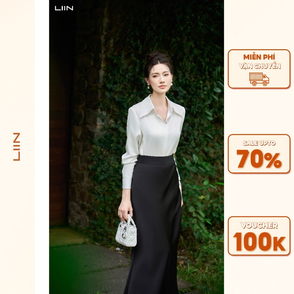 Áo Sơ Mi Nữ Dài Tay Lụa Trắng Basic - LIIN Clothing - SMD521SWH-S24 ...