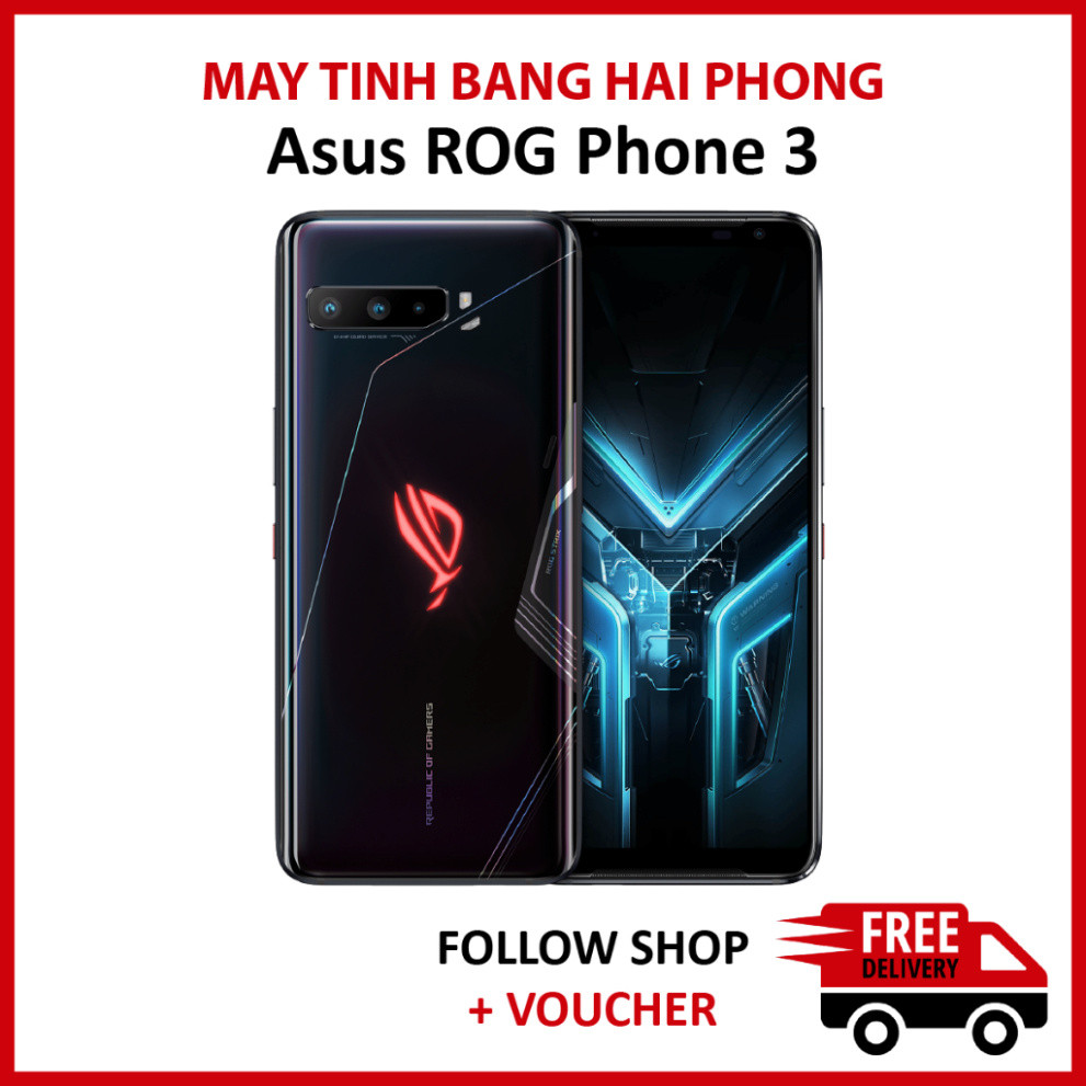 Điện thoại ASUS ROG Phone 3 RAM 12/128GB chip Snapdragon 865+ màn 144Hz /// | Shopee Việt Nam