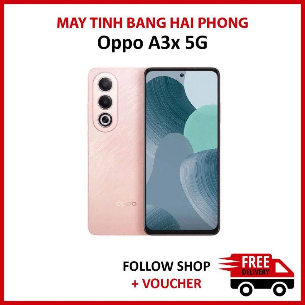Điện thoại Oppo A3x 5G Fullbox RAM 6/128GB chip Dimensity 6300 màn 120Hz pin 5100 hỗ trợ sạc ...