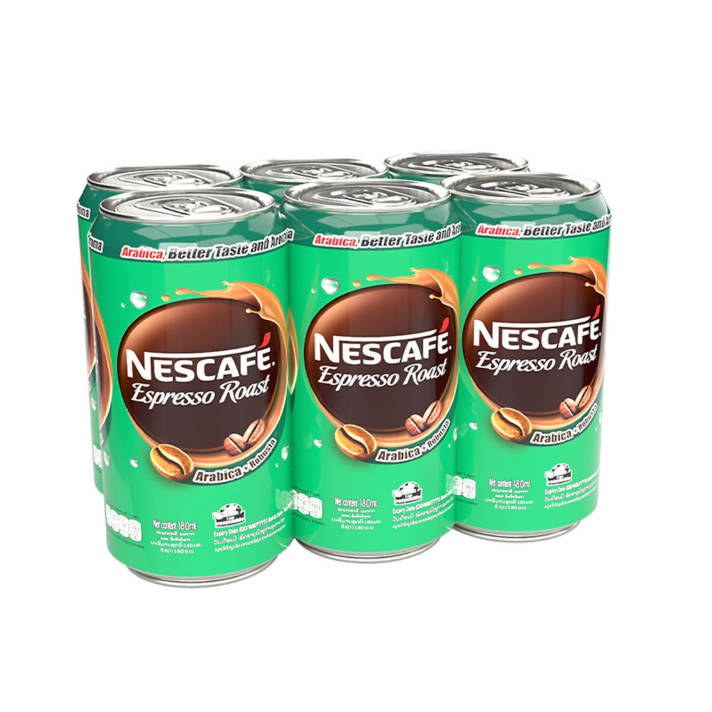 [Tặng Túi Tote Vải Màu Ngẫu Nhiên ] Combo 6 Lon Cà phê uống liền ...