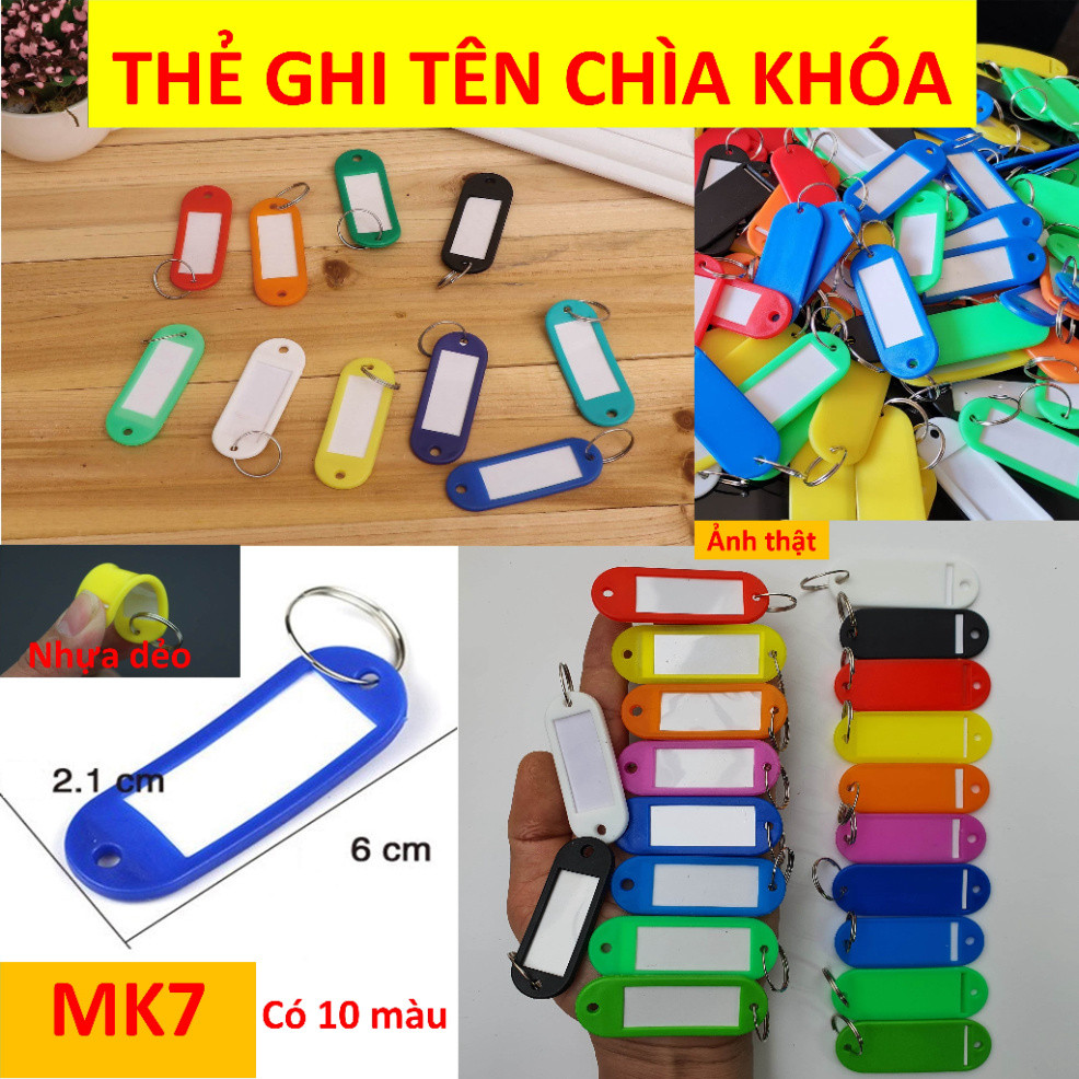 Combo 50 thẻ chìa khóa MK7 đánh dấu Móc chìa khóa key tag Móc khóa thẻ ...