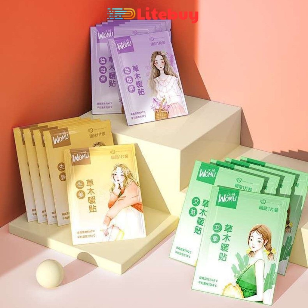 PVN63632 Miếng Dán Giữ Nhiệt Cơ Thể WOMU Miếng Dán Đau Bụng Kinh - Thảo ...