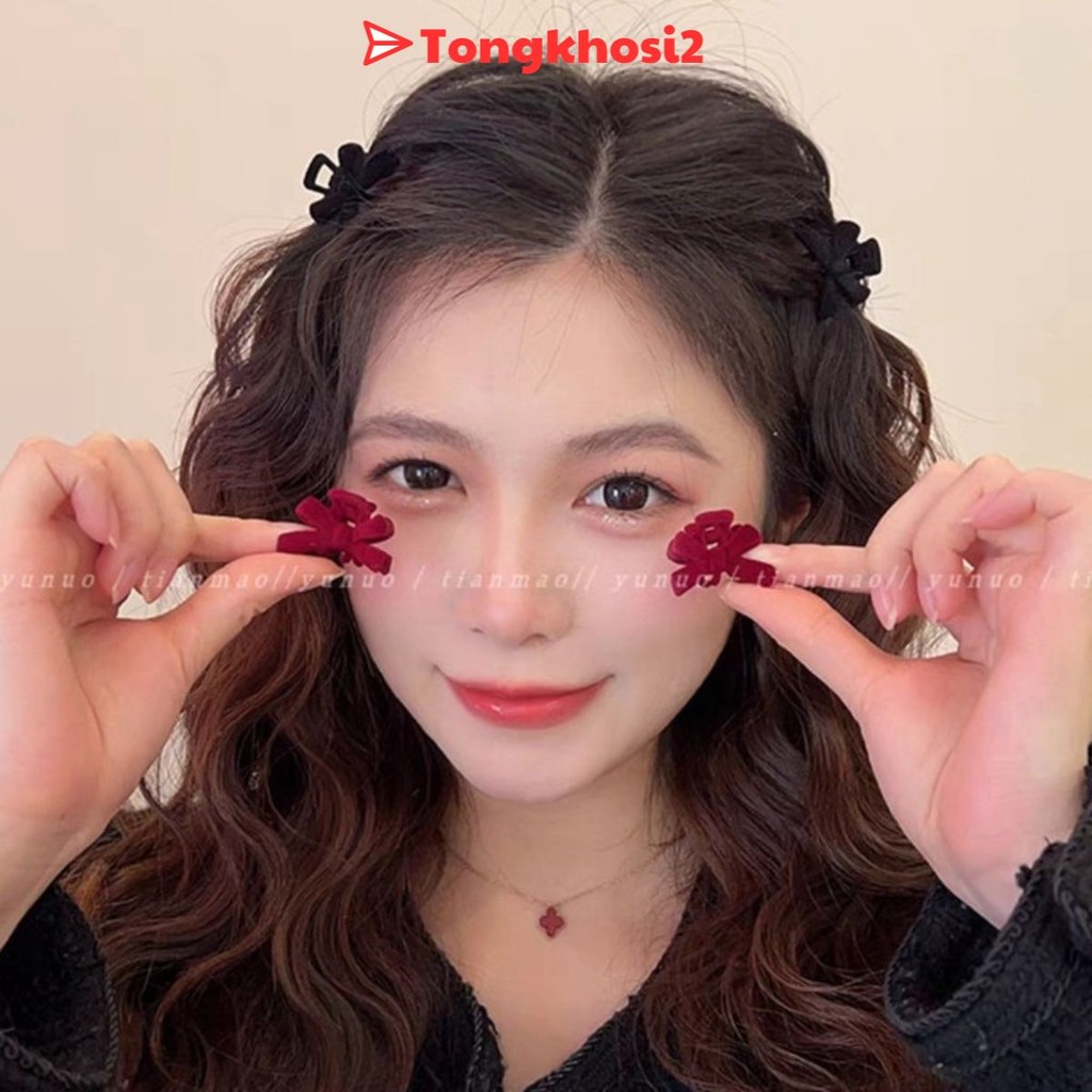 PVN65327 Kẹp Tóc Nơ Nhỏ Bằng Vải Nhung Cao Cấp Phong Cách Công Chúa Cổ Điển Dành Cho Bạn Nữ T2 ...