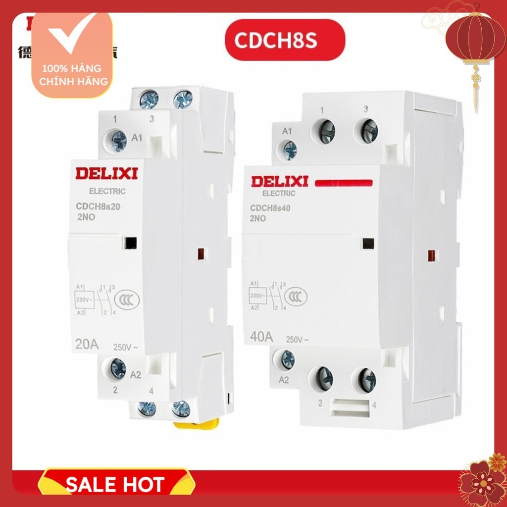 [MỚI] Khởi động từ 1 pha 25A DELIXI - Contactor 1P 25A - khởi tép CDCH8s25 | Shopee Việt Nam