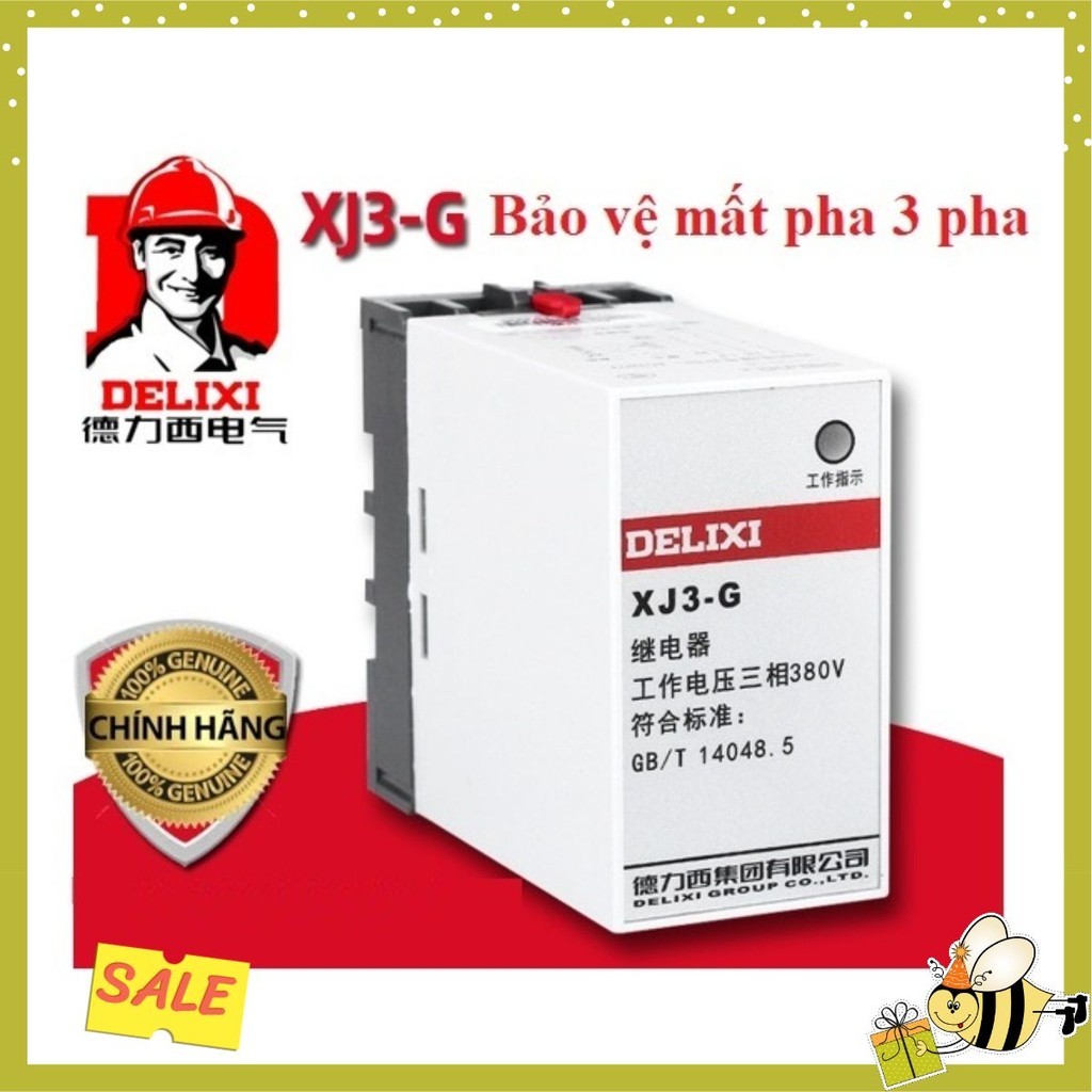 [MỚI] Bảo vệ mất pha 380v DELIXI XJ3-G - bảo vệ mất pha nguồn 3 pha ...
